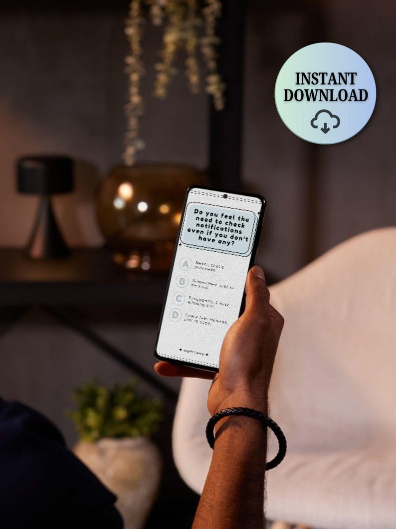 Screen Time Self-check Quiz: Digital Mental Health Tool (PDF) - Etsy
