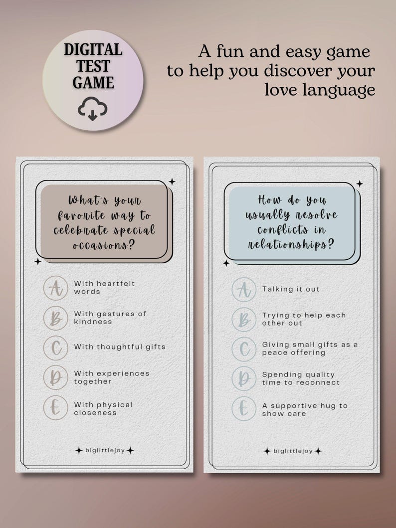 Love Language Card Game, Couple Therapy Tool, Date Night Activity ...