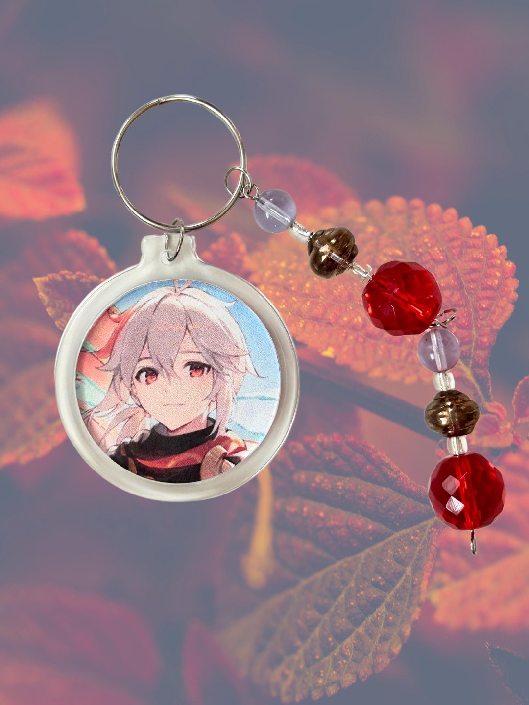 Kazuha Kaedehara Keychain Genshin Impact | Gamer Gifts | Gamer ...