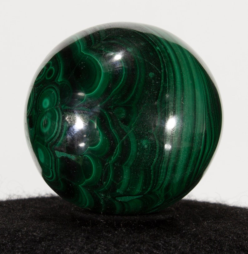 Polished Natural Malachite Sphere Malachite Ball Congo | Etsy