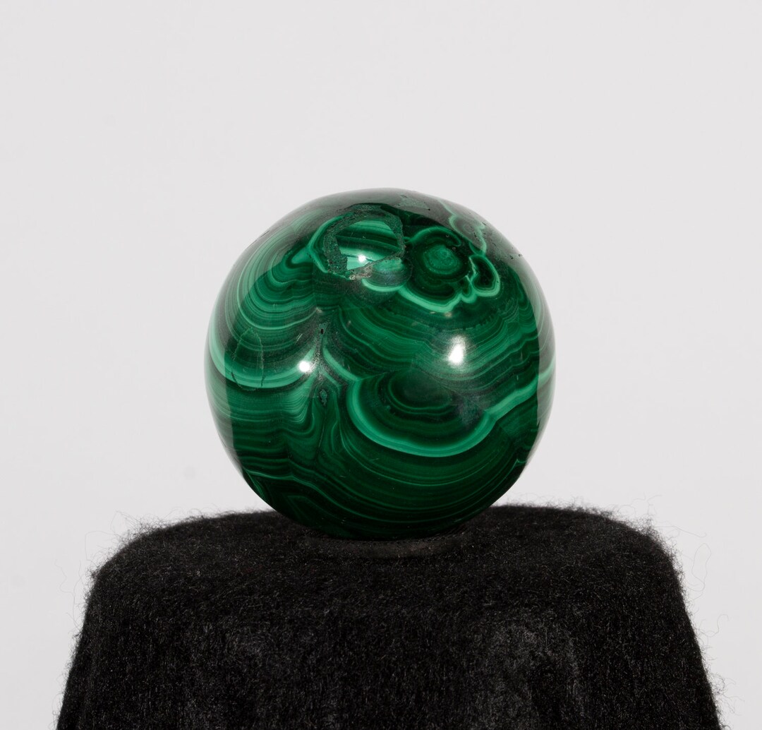 Polished Natural Malachite Sphere, Malachite Ball, Congo - Etsy