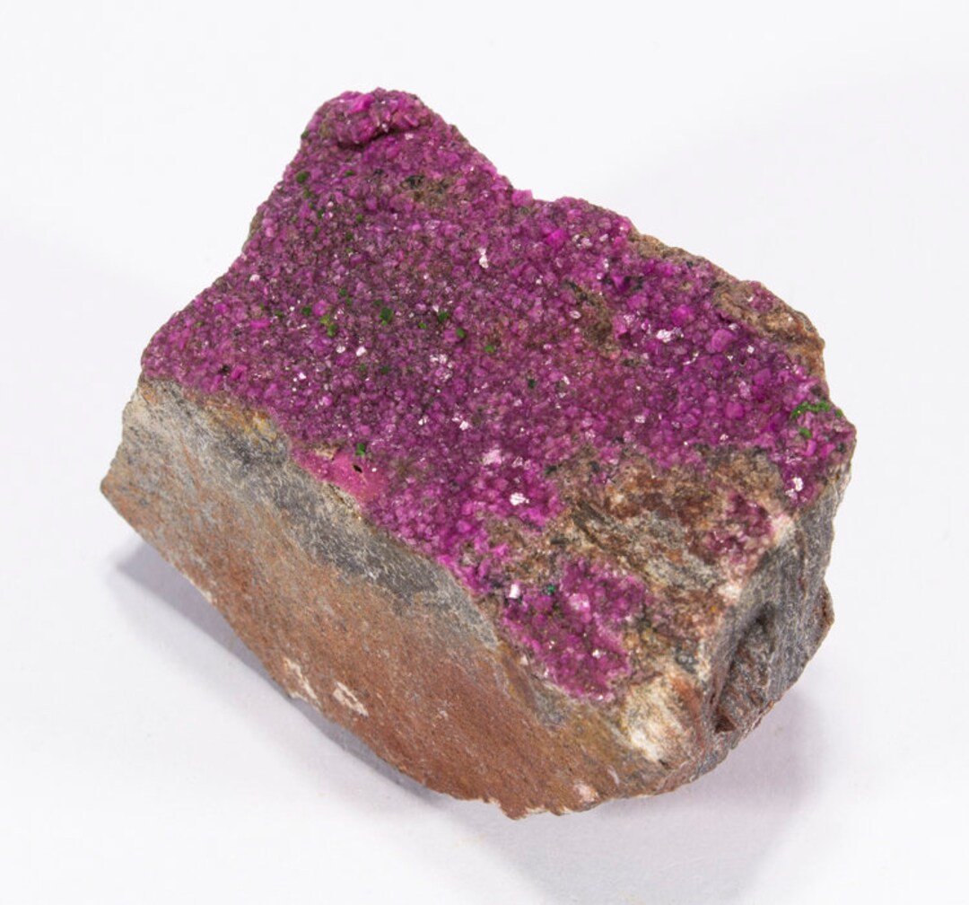 Cristales de calcita de cobaltita rosa, espécimen de rosa salrose ...