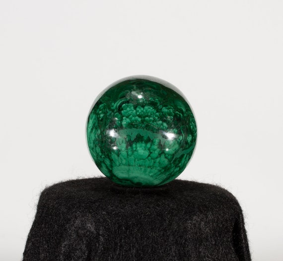 Polished Natural Malachite Sphere Malachite Ball Congo | Etsy