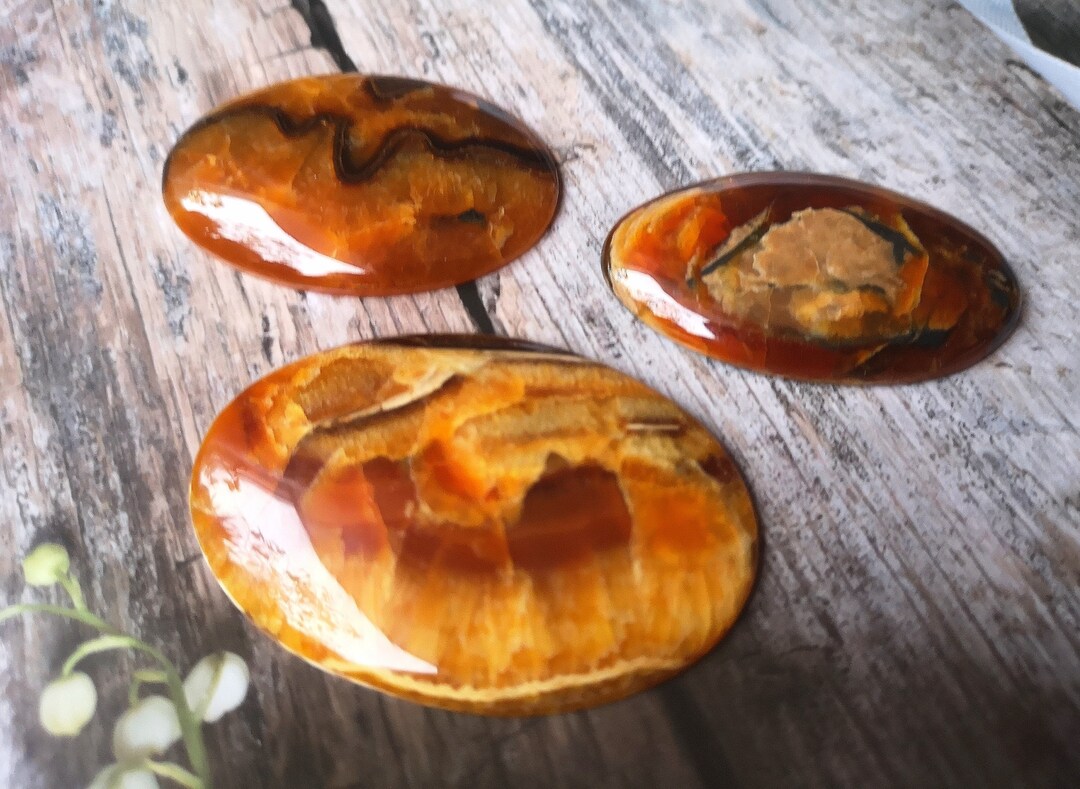 Natural Cabochon With Simbircite, Stone for Jewelry - Etsy