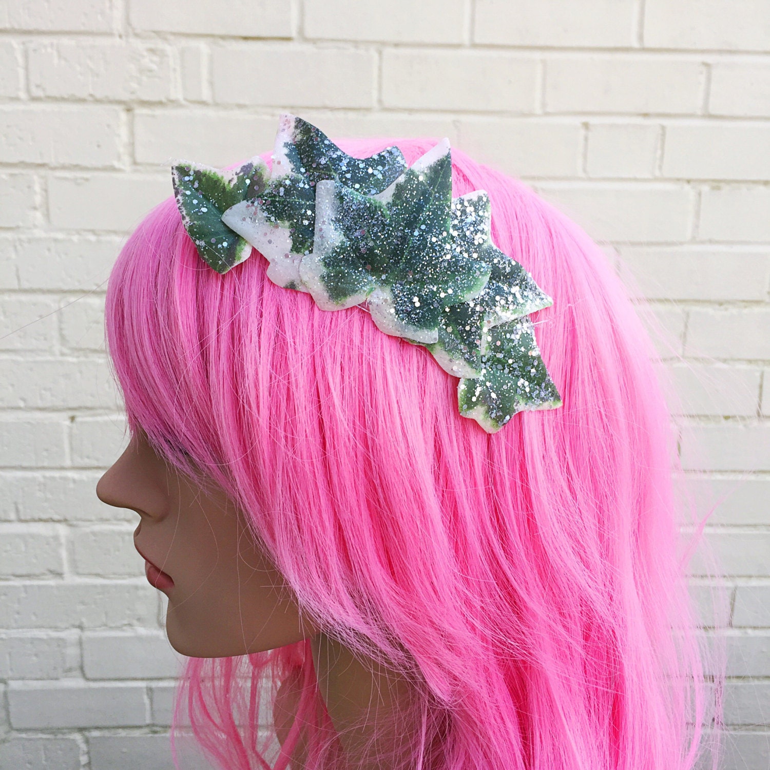 Glitter Fascinator Ivy Hair Comb Ivy Hair Accessory Leaf | Etsy