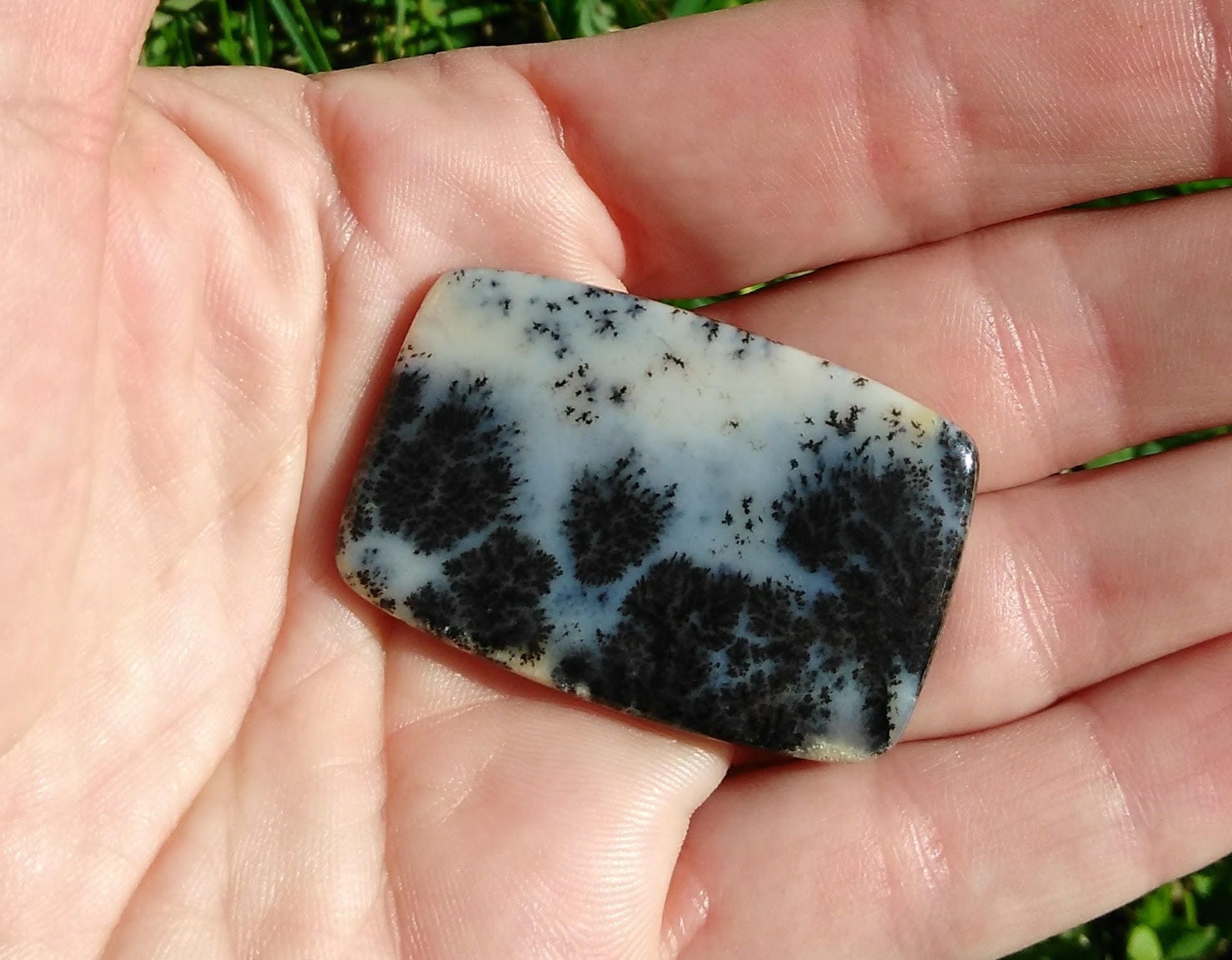 Eagle Rock River Plume Agate Cabochon - Etsy España