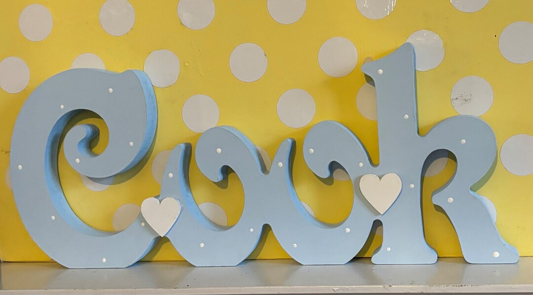 Wooden Freestanding Cook Sign, Cook, the Word Cook, Cook Wooden Sign ...