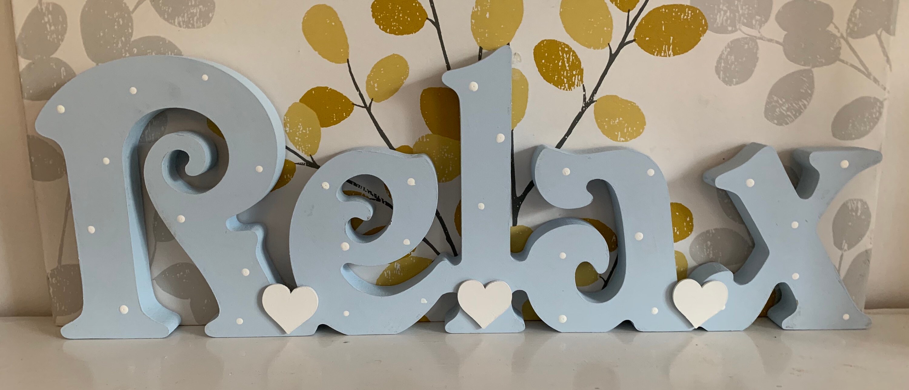 Personalised Wooden Word Relax Wooden Word Relax Home Decor - Etsy UK