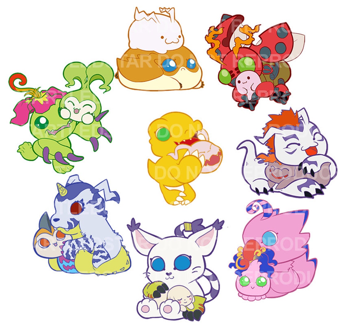 Digimon Stickers - Etsy UK