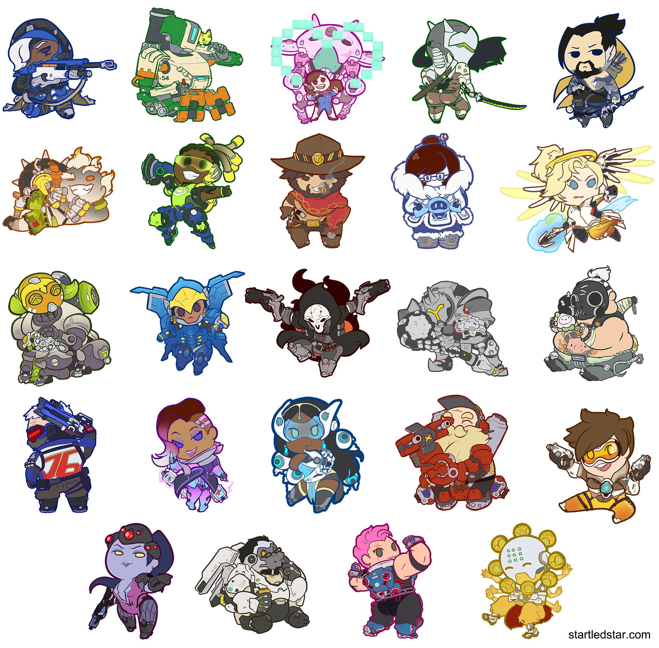 Overwatch Stickers Deluxe 3 inch Vinyl | Etsy