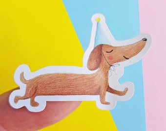 Teckel sticker - Etsy Nederland