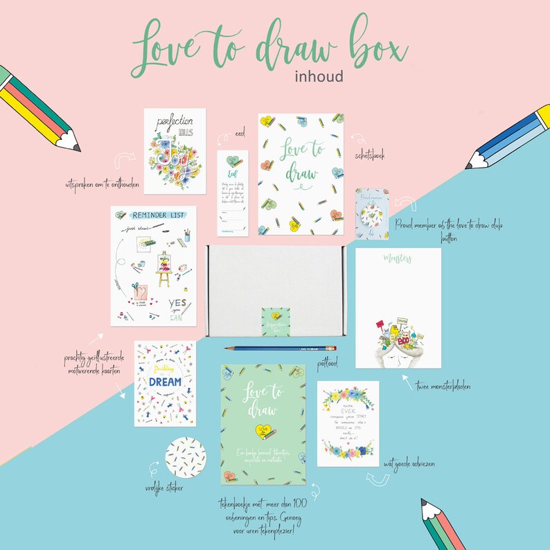 Love to Draw Box Drawing Assignments Box Learn to Draw - Etsy