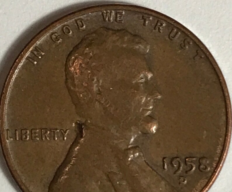 Super Rare 1958 Lincoln Wheat Penny D Etsy super-rare-1958-lincoln-wheat-penny-d-etsy