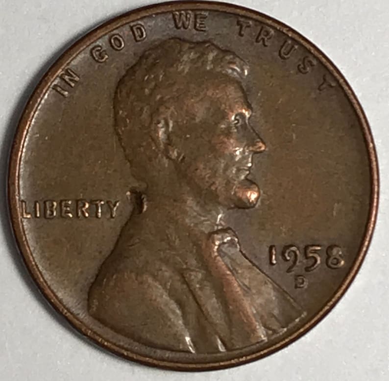 Super Rare 1958 Lincoln Wheat Penny D | Etsy
