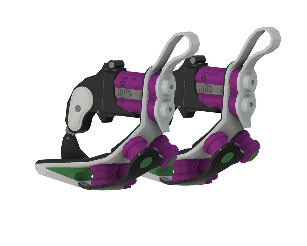 Dark Tetra Dualies From Splatoon - Stampato in 3D - Etsy