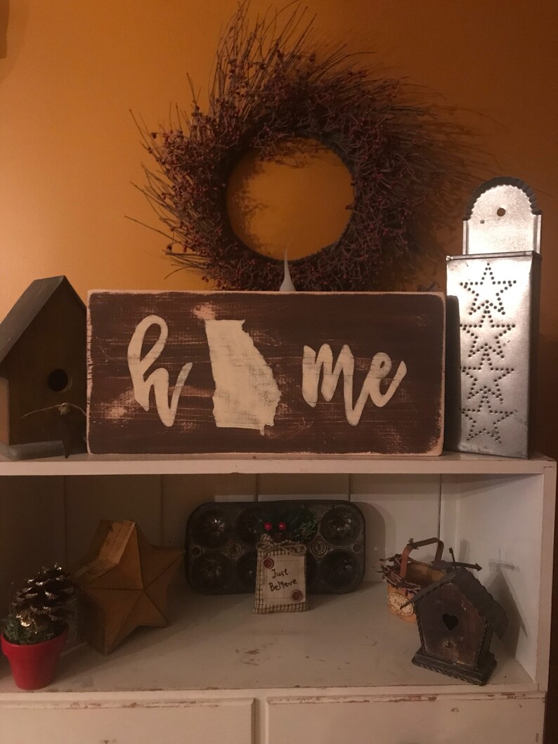 Personalized Home Sign Custom State Art Custom Christmas Gifts | Etsy