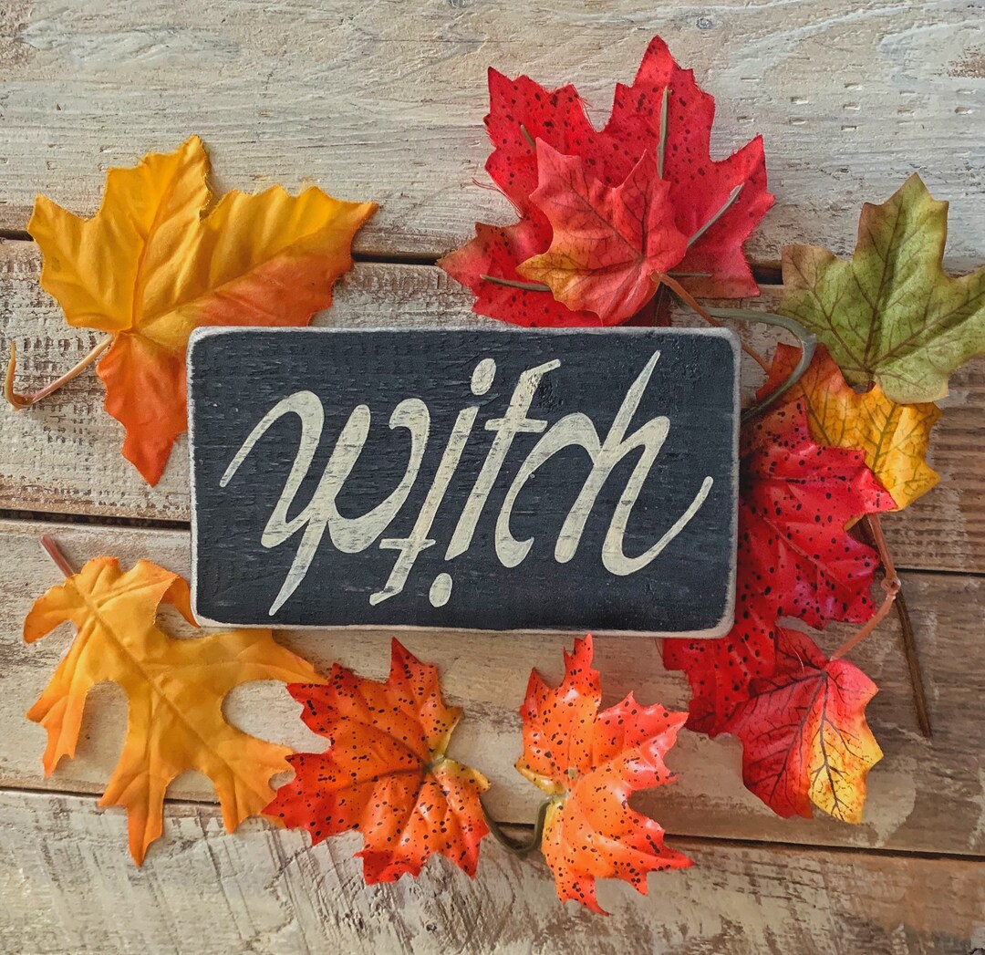Valentines Day Gift for Witch Sign Salem Witch Home Decor Wicca Wiccan ...
