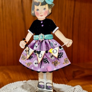 Handmade Halloween Paper Doll, Halloween Decoration, Halloween Paper ...
