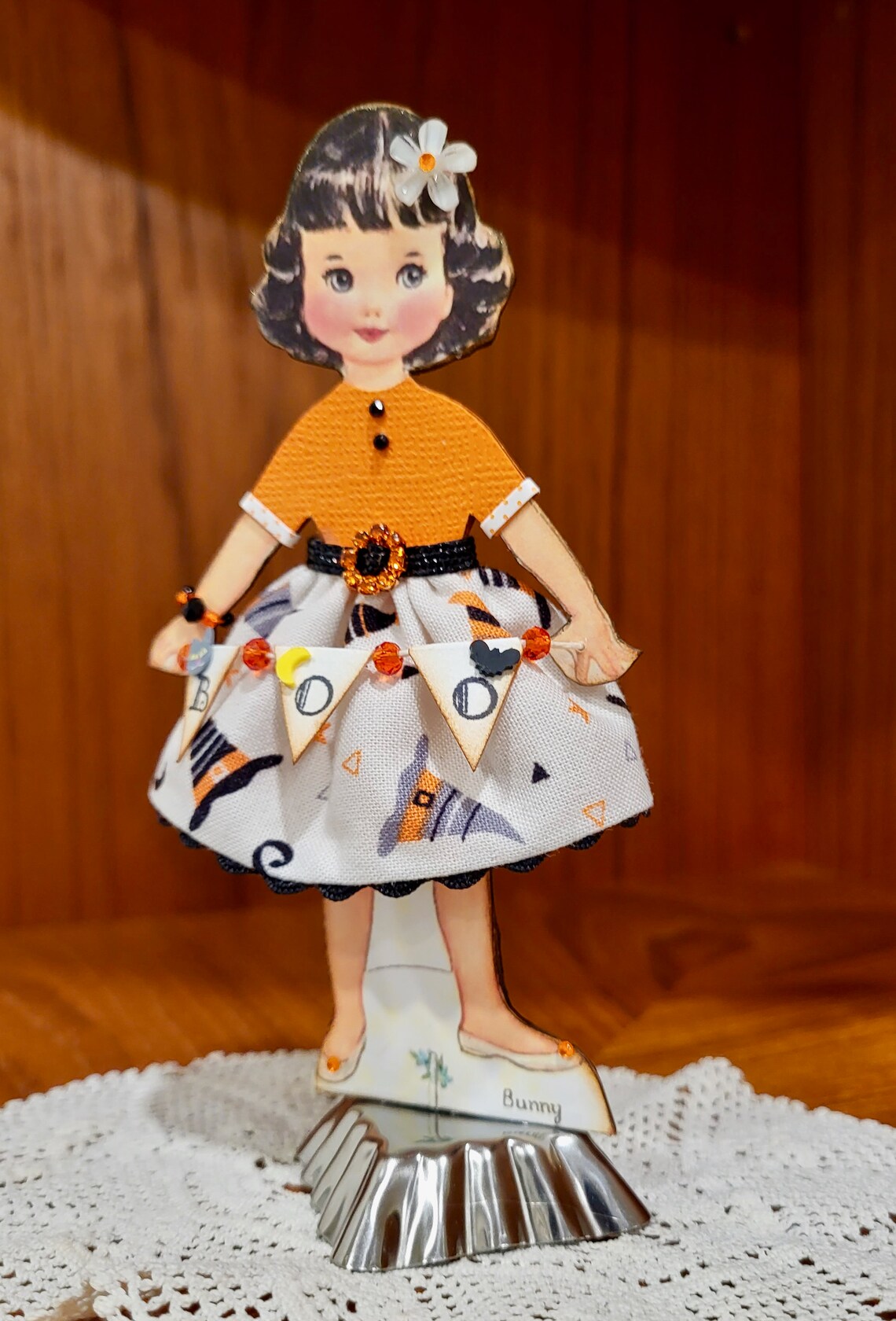 Handmade Halloween Paper Doll Halloween Decoration Halloween - Etsy