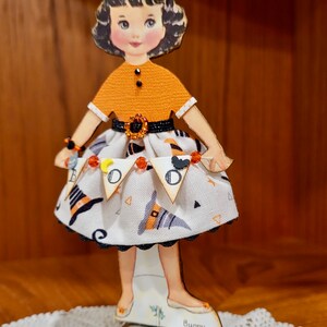 Handmade Halloween Paper Doll Halloween Decoration Halloween - Etsy