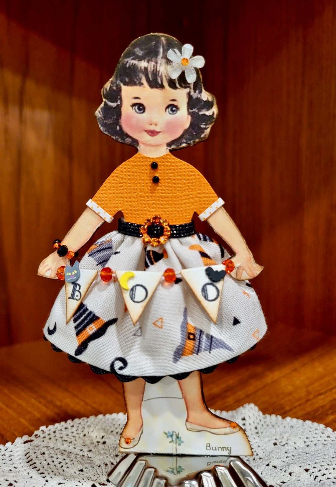 Handmade Halloween Paper Doll Halloween Decoration Halloween - Etsy