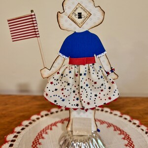 Handmade Patriotic Paper Doll Fourth of July Paper Doll - Etsy
