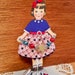 Handmade Patriotic Paper Doll, Fourth of July Paper Doll, Independence ...