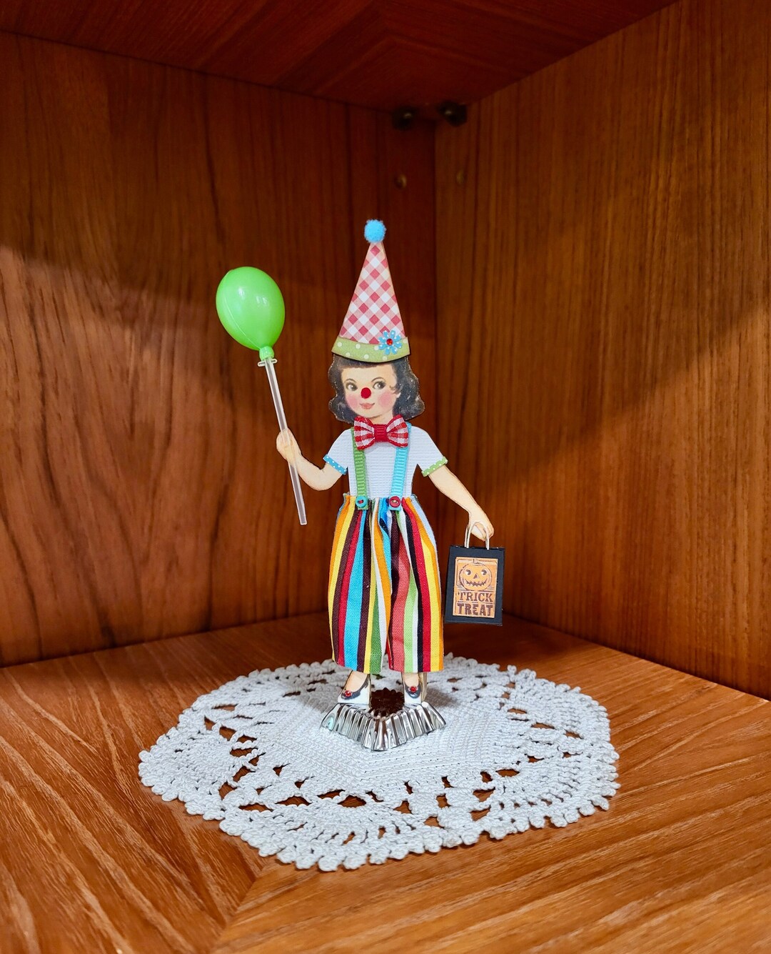 Halloween Paper Doll Clown: Vintage-style Decoration - Etsy