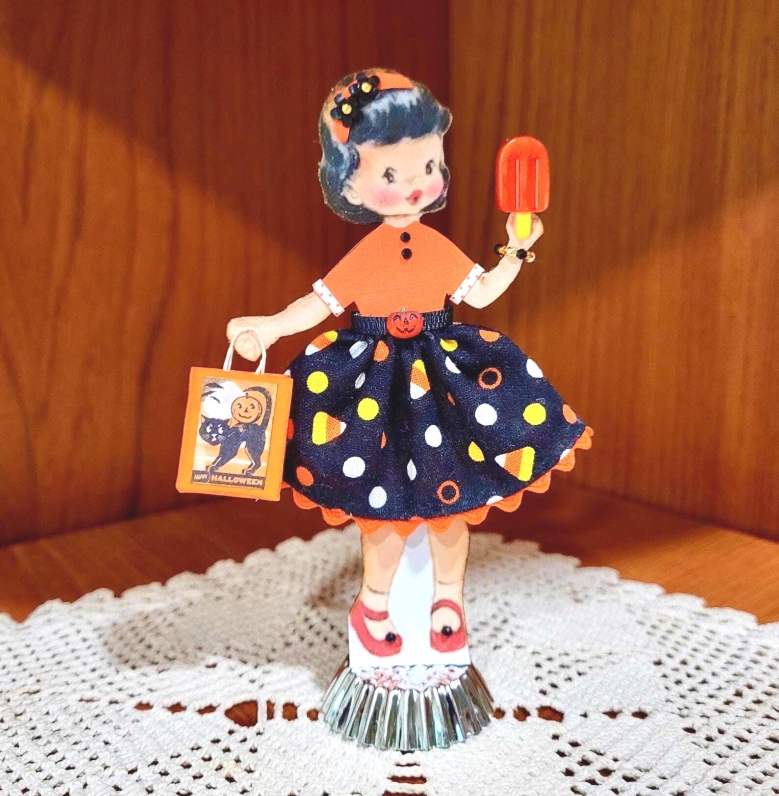 Halloween Paper Doll, Halloween Decor - Etsy