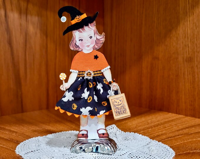 Handmade Halloween Paper Doll, Halloween Decoration, Halloween Paper ...