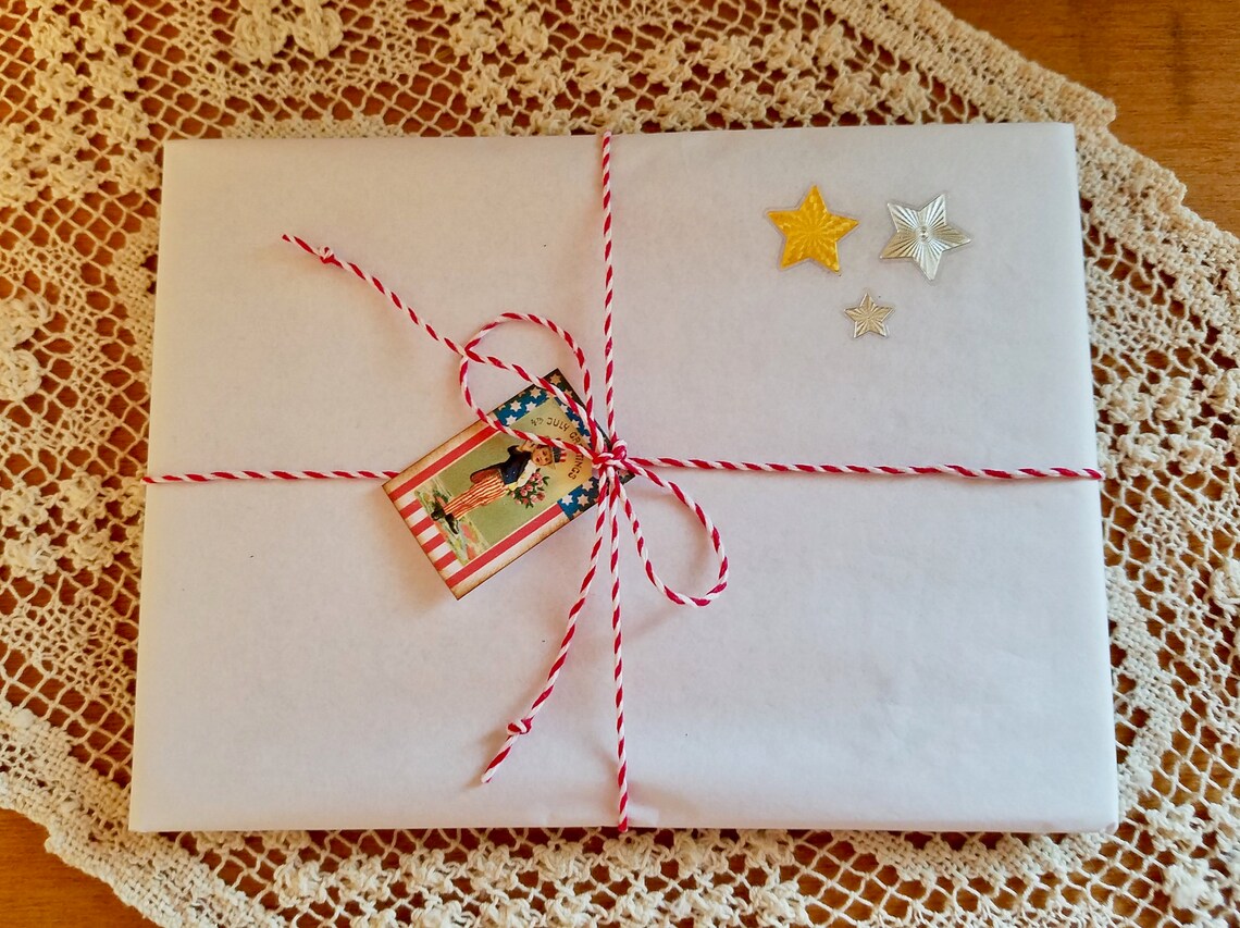 Handmade Patriotic Paper Doll Fourth of July Paper Doll - Etsy