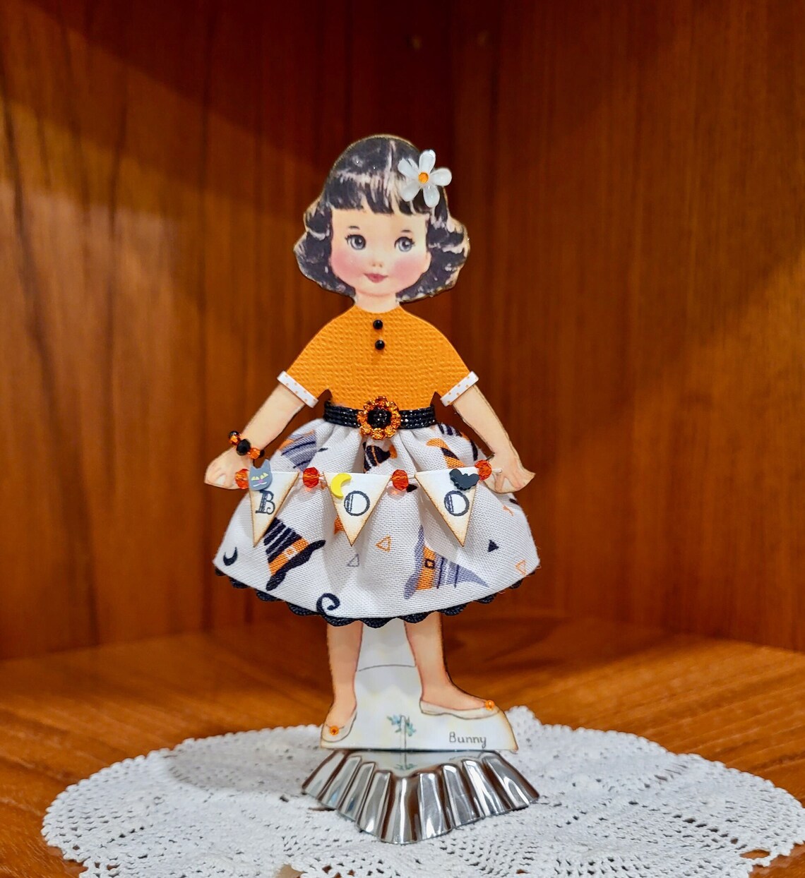 Handmade Halloween Paper Doll Halloween Decoration Halloween - Etsy