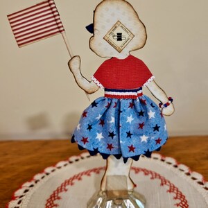 Handmade Patriotic Paper Doll Fourth of July Paper Doll - Etsy