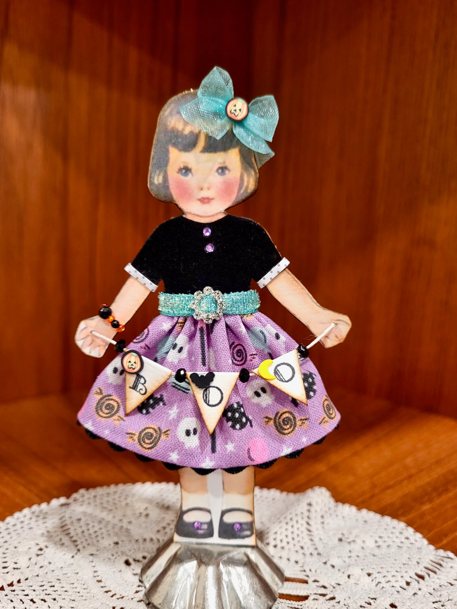 Handmade Halloween Paper Doll Halloween Decoration Halloween - Etsy