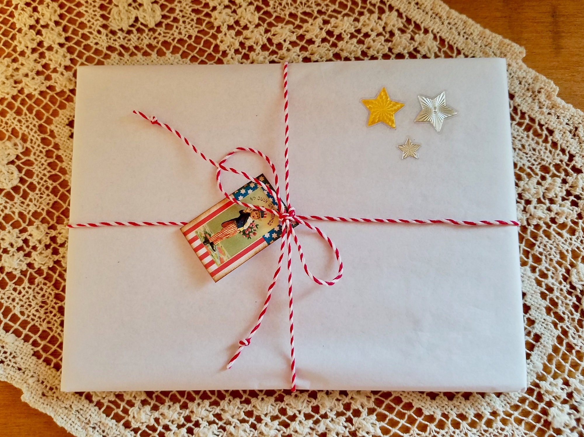 Handmade Patriotic Paper Doll Fourth of July Paper Doll | Etsy