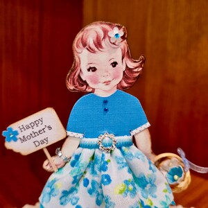 Mother's Day Paper Doll, Altered Paper Doll, Mixed Media Paper Doll ...