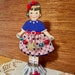 Handmade Patriotic Paper Doll, Fourth of July Paper Doll, Independence ...