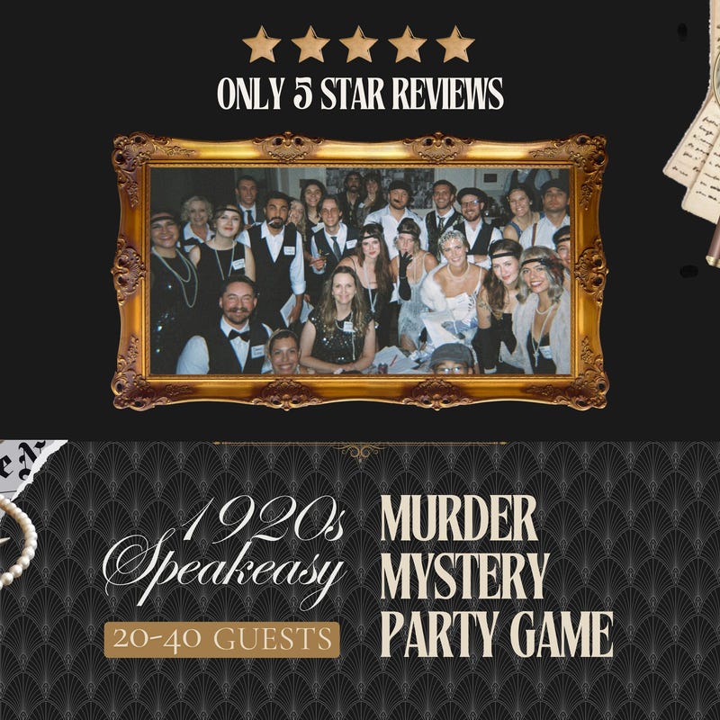 Murder Mystery Game for Birthday Party - Etsy UK