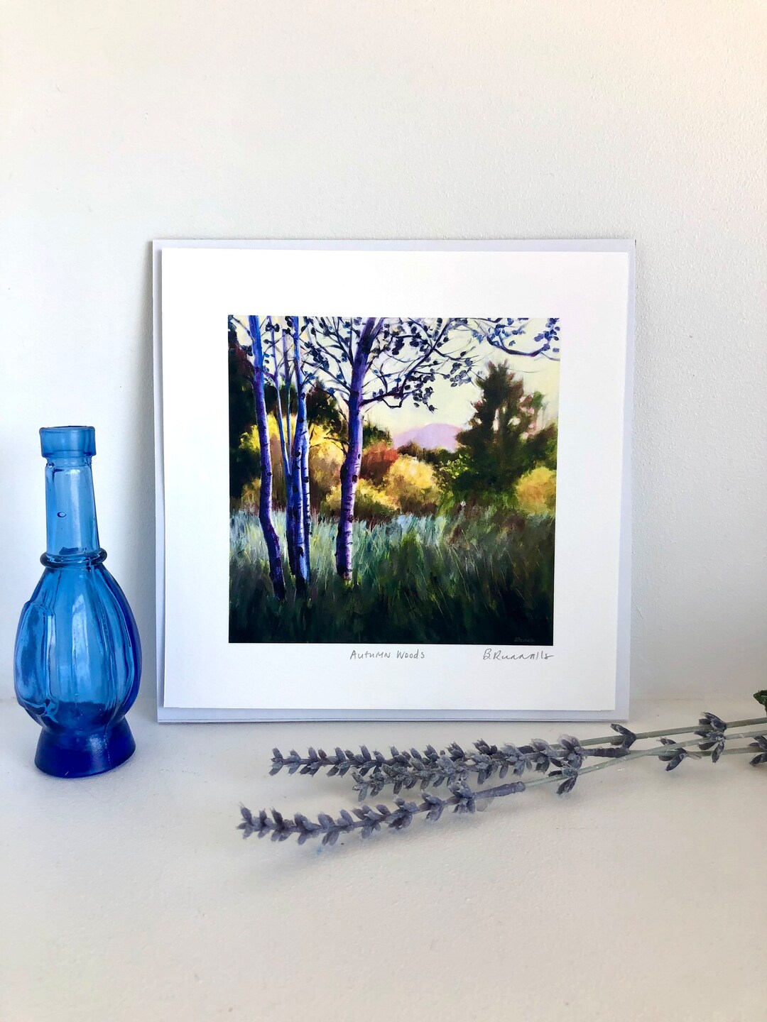 Autumn Woods, Aspen Tree Print, 5x5, 10x10 - Etsy