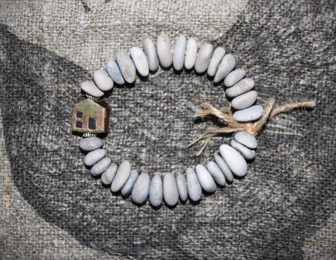 Mixed Beads, Bead Set, Beach Stones, Stone Beads, Clay Bead House ...