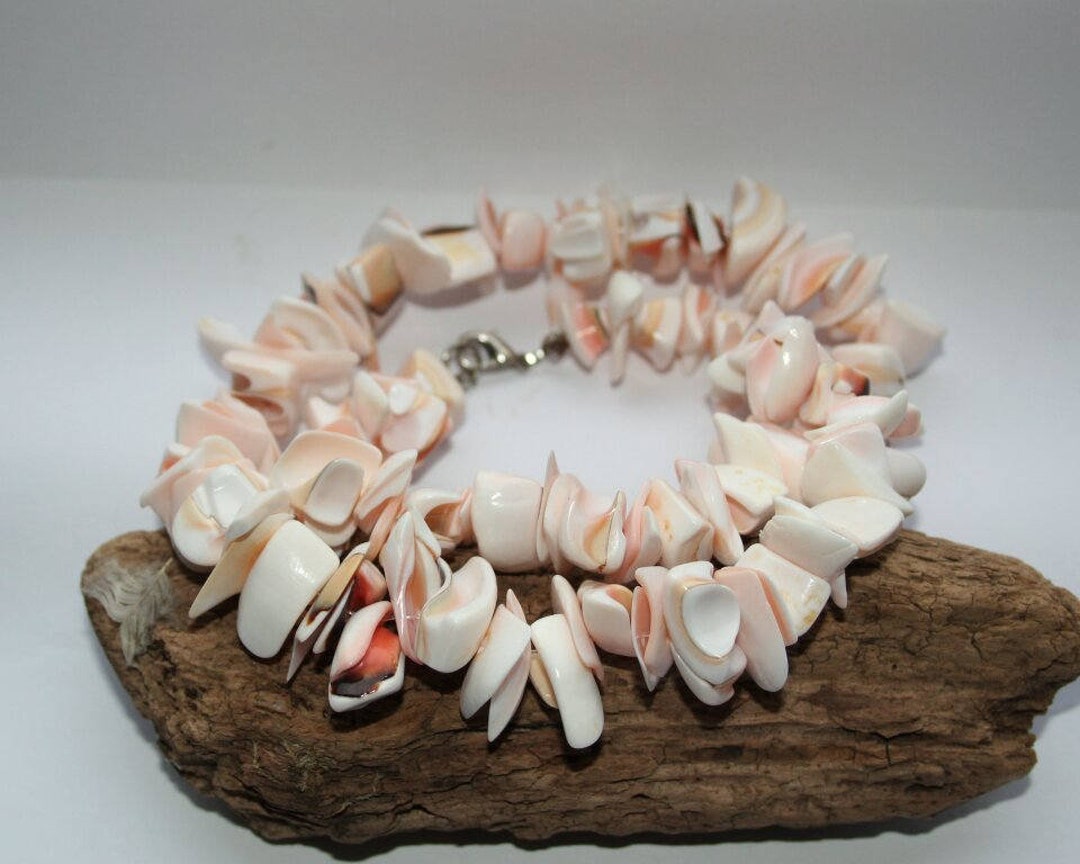 Necklace Necklace Shell Necklace Shell Beads Conch Shell - Etsy
