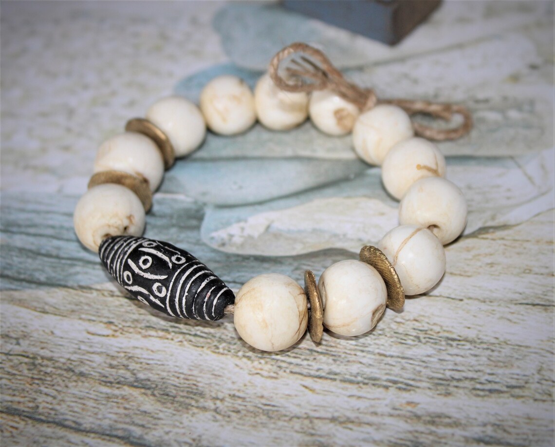 Naga Conch Shell Beads, Shell Beads, White Shell Beads, Old Shell Beads ...