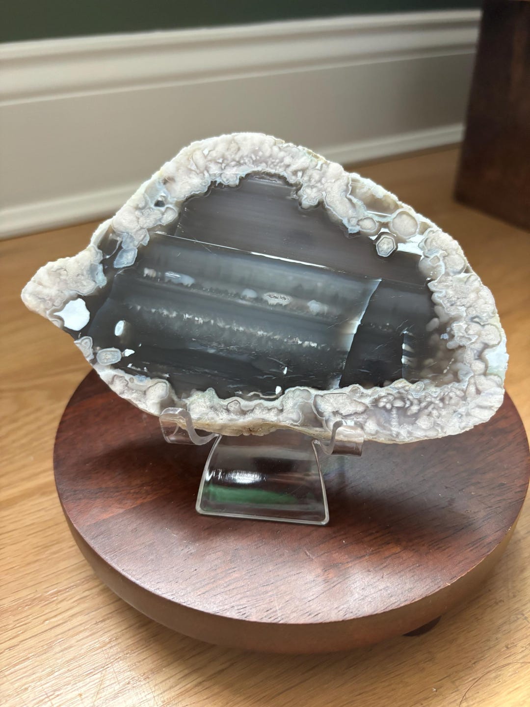 Black Flower Agate Slab - Etsy