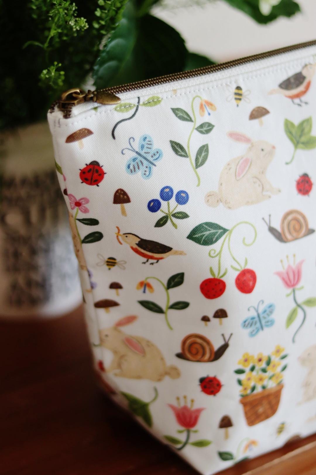 Large Zipper Project Bag - Etsy