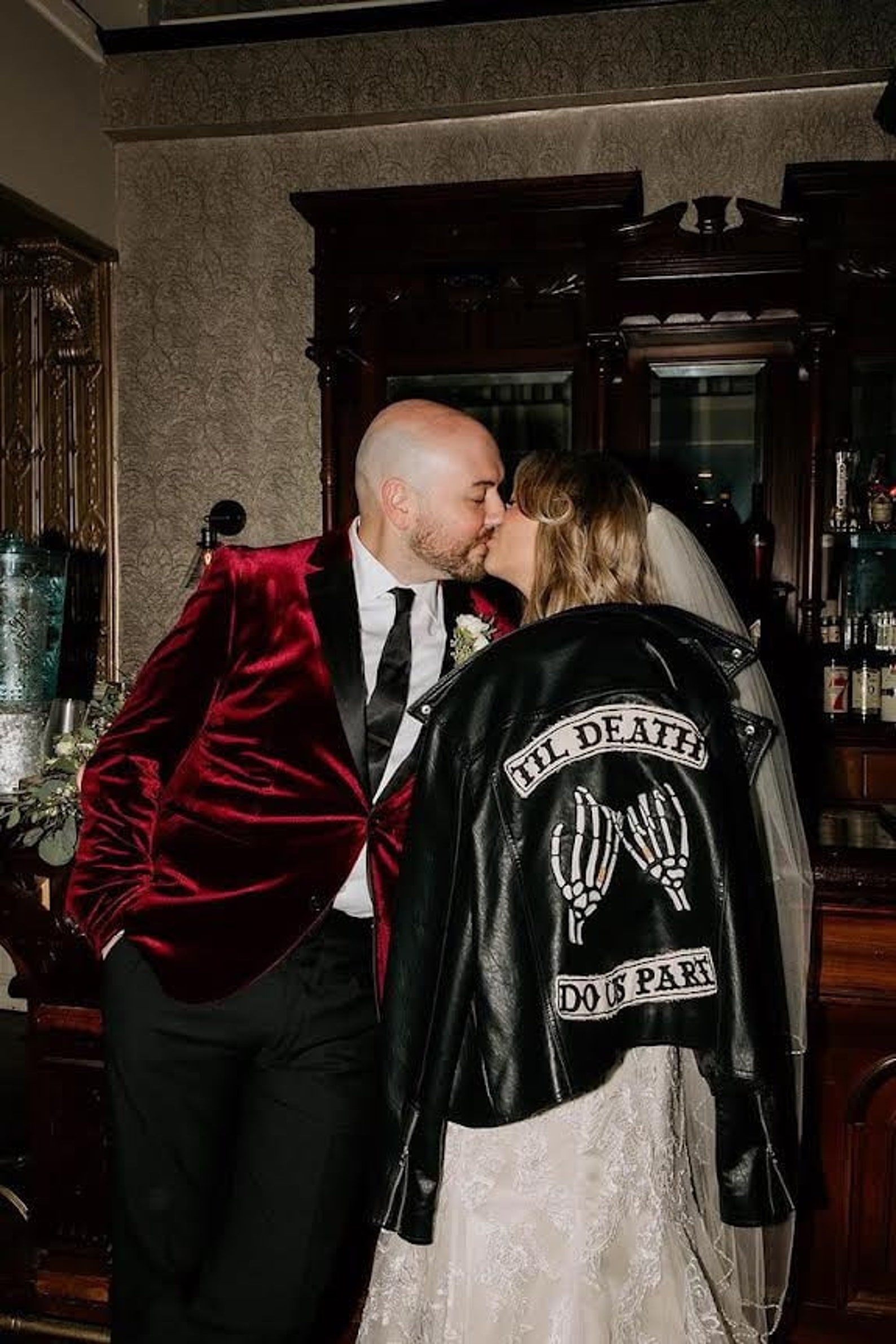 Til Death Do Us Part Custom Embroidered Jean Jacket Til Death Jacket ...
