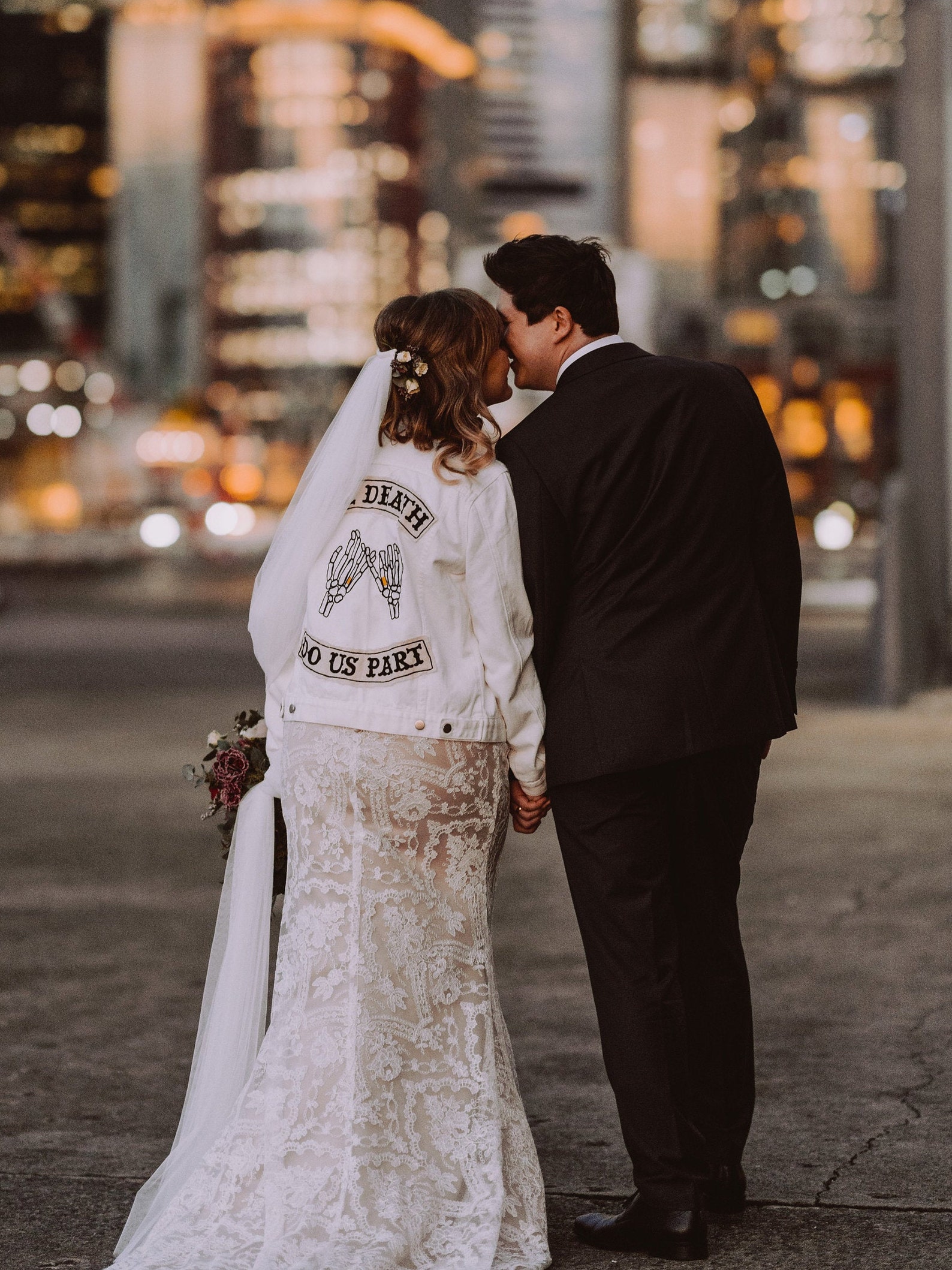 Til Death Do Us Part Custom Embroidered Jean Jacket Til Death Jacket ...