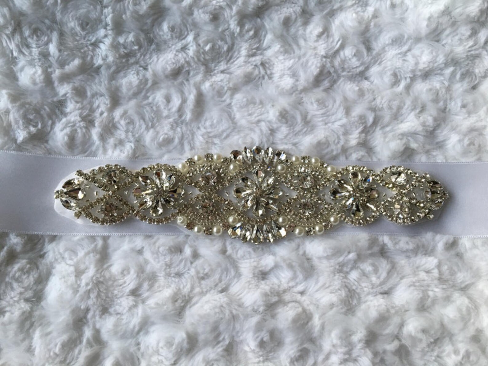 SALE BRIDAL SASH White Bridal Sash Rose Gold Belt Bridal - Etsy