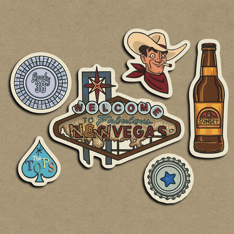 Fallout Caps Sticker - Etsy
