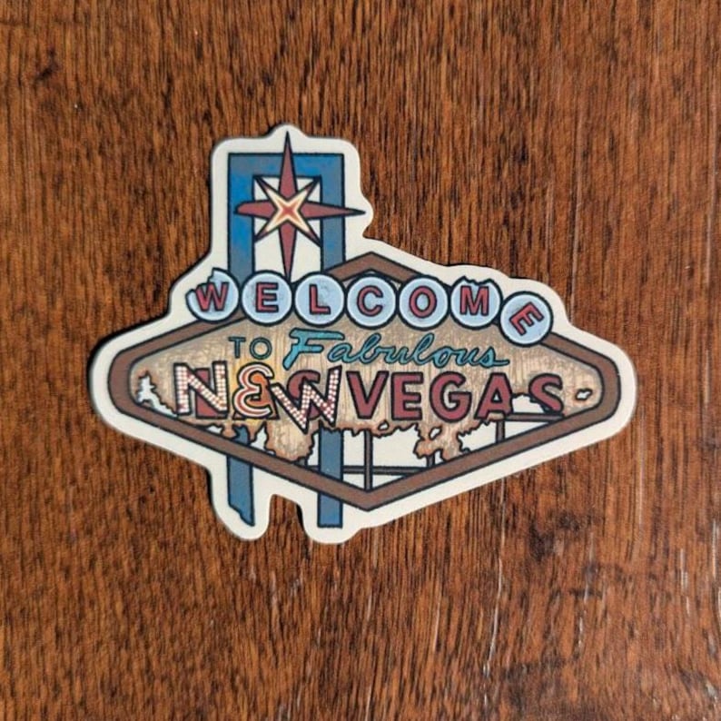 Fallout New Vegas Sticker Pack | 6 Vinyl Gamer Stickers | Glossy or ...