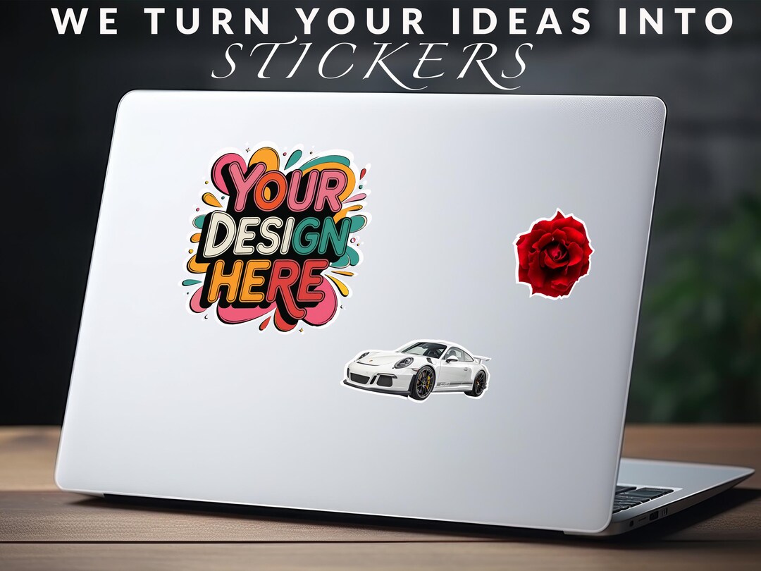Custom Sticker | Name Logo Sticker | Laptop Stickers | Personalized ...